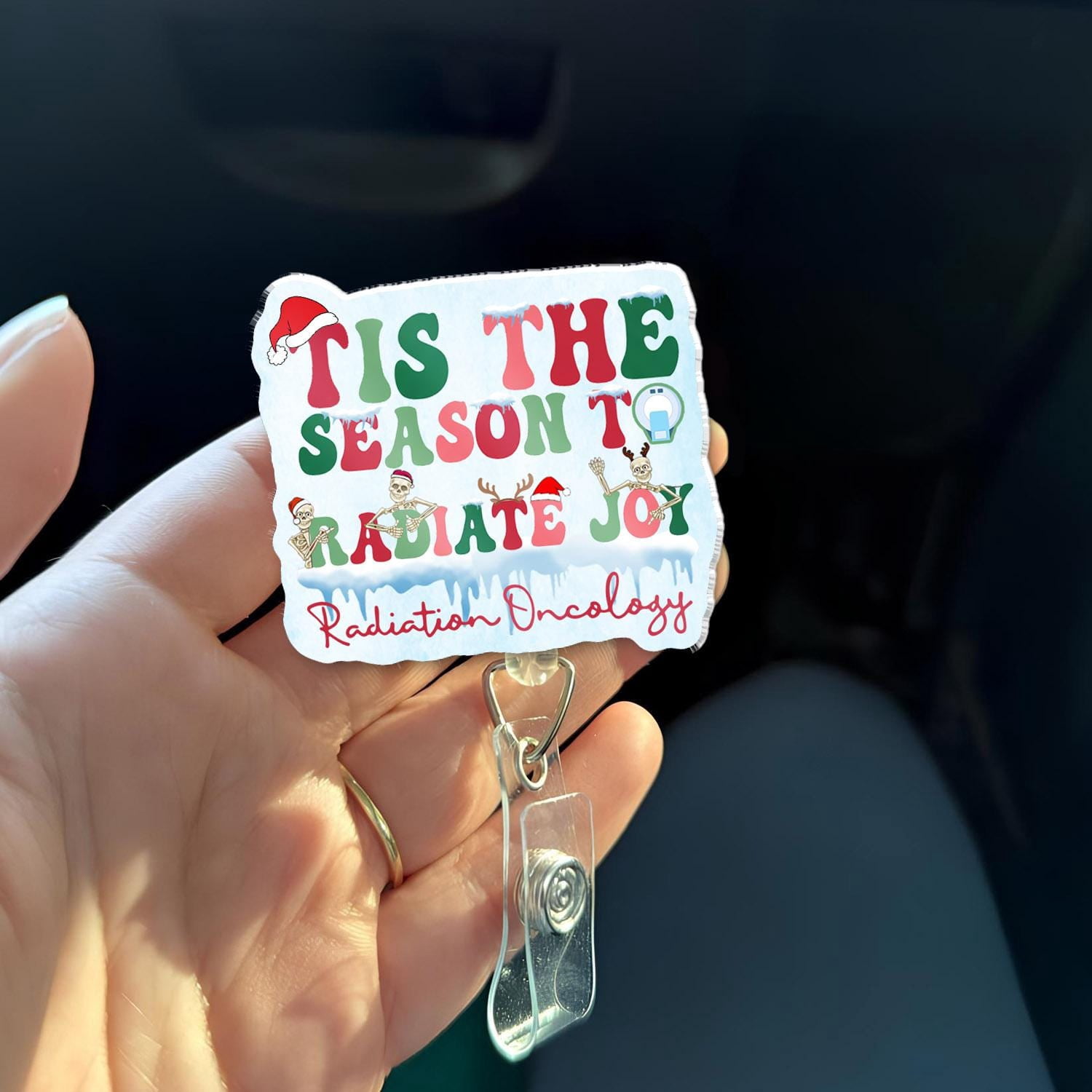 Tis the Season to Radiate Joy Badge Reel, Funny Radiation Oncology ...
