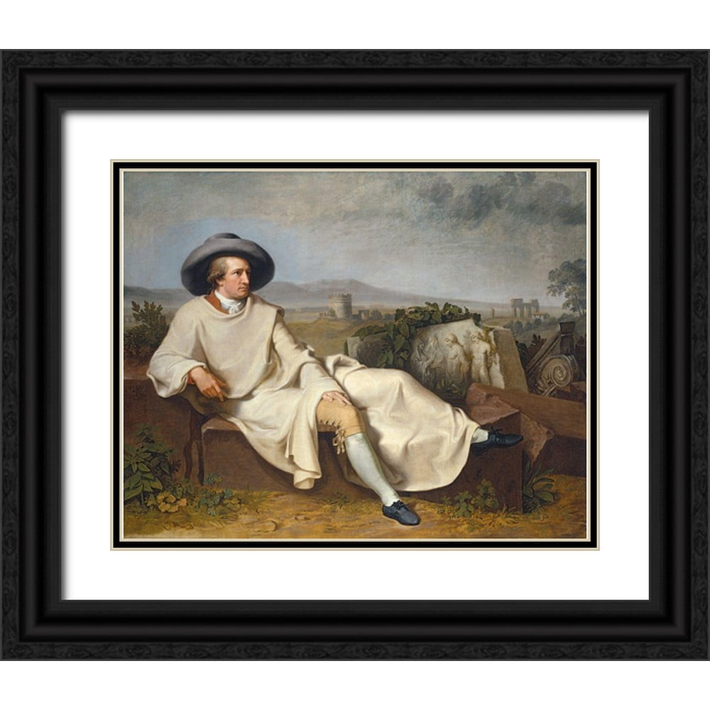 Tischbein, Johann Heinrich Wilhelm 18x15 Black Ornate Wood Framed with ...