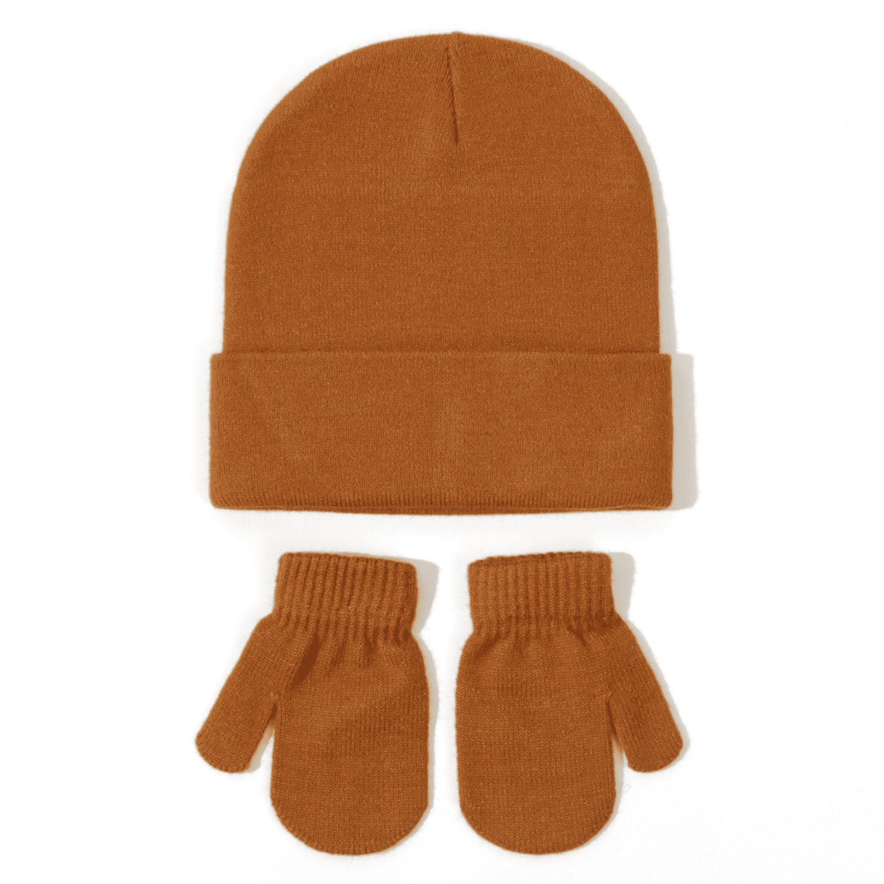 Tisoloow Baby Beanie Hat Mittens Set Toddler Beanie for Little Boys ...