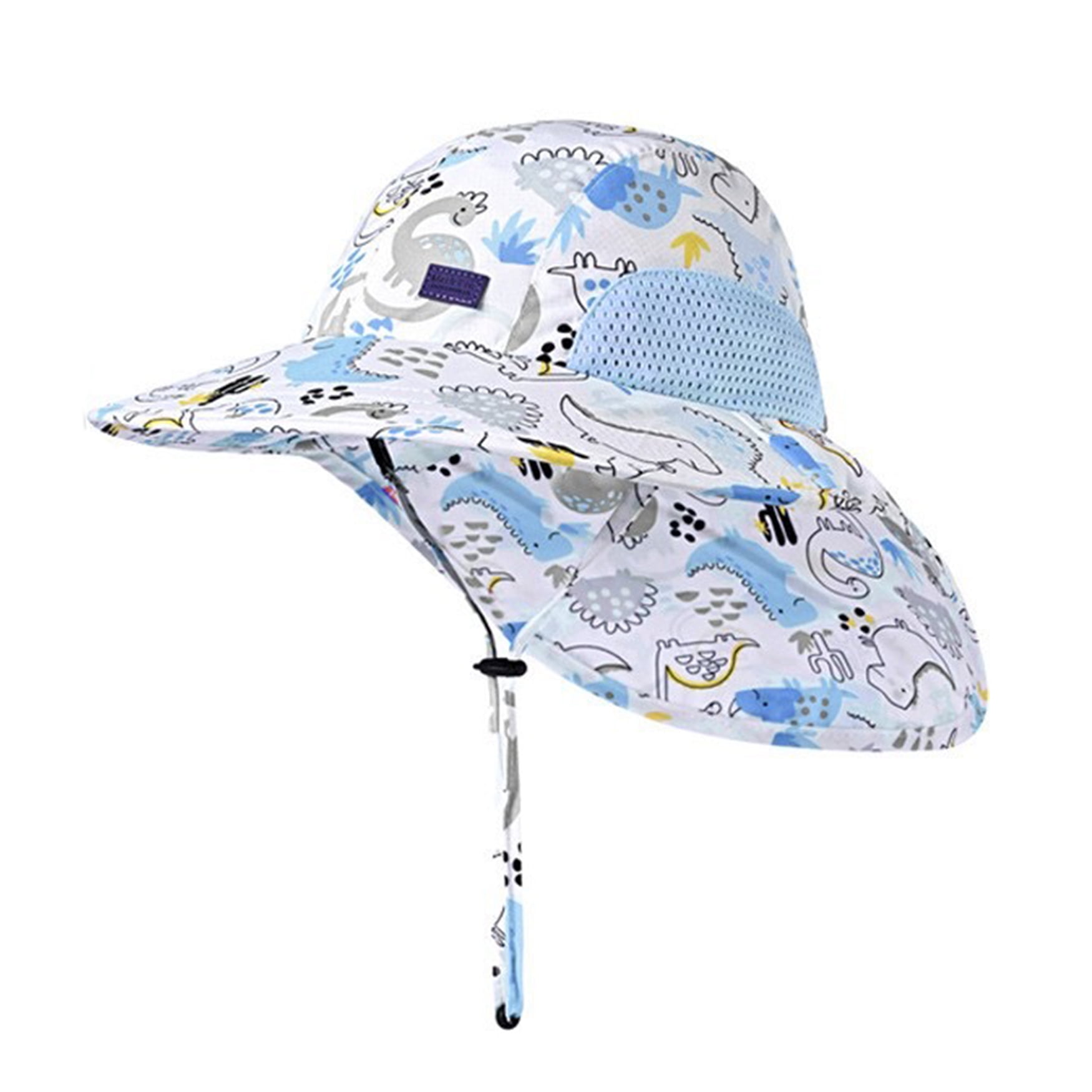 Tisoloow Baby Sun Hat, UPF 50+ UV Protection, Wide Brim, Neck Flap ...