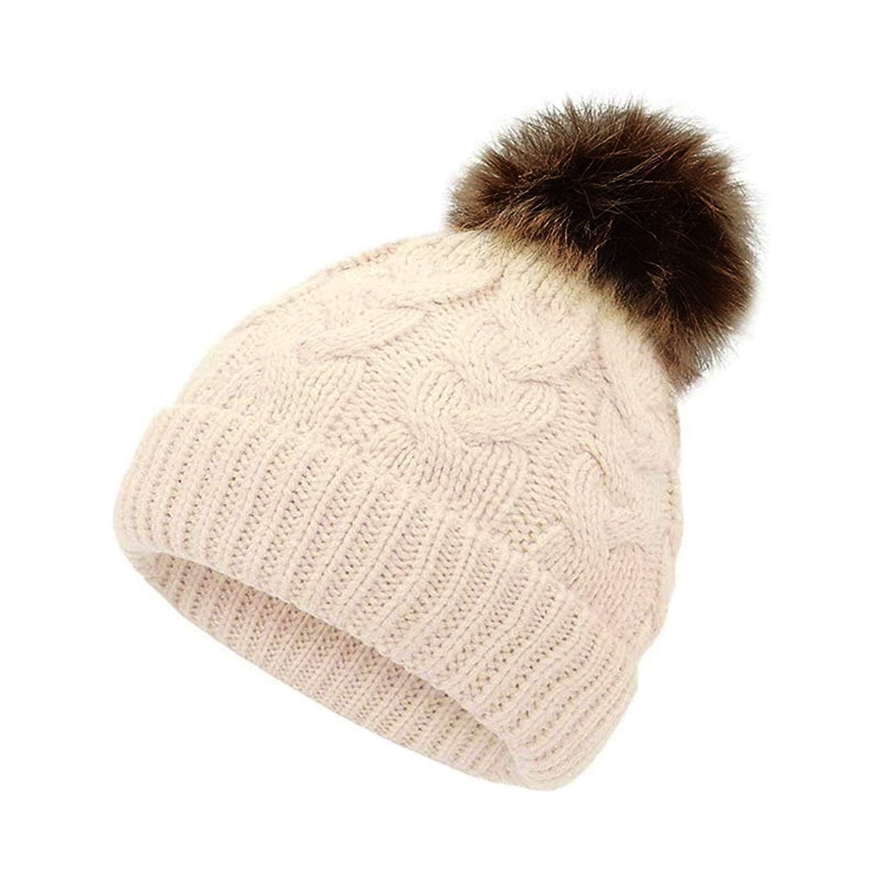 Tisoloow Baby Winter Hat Knit Warm Pom Pom Baby Beanie Hat Infant ...