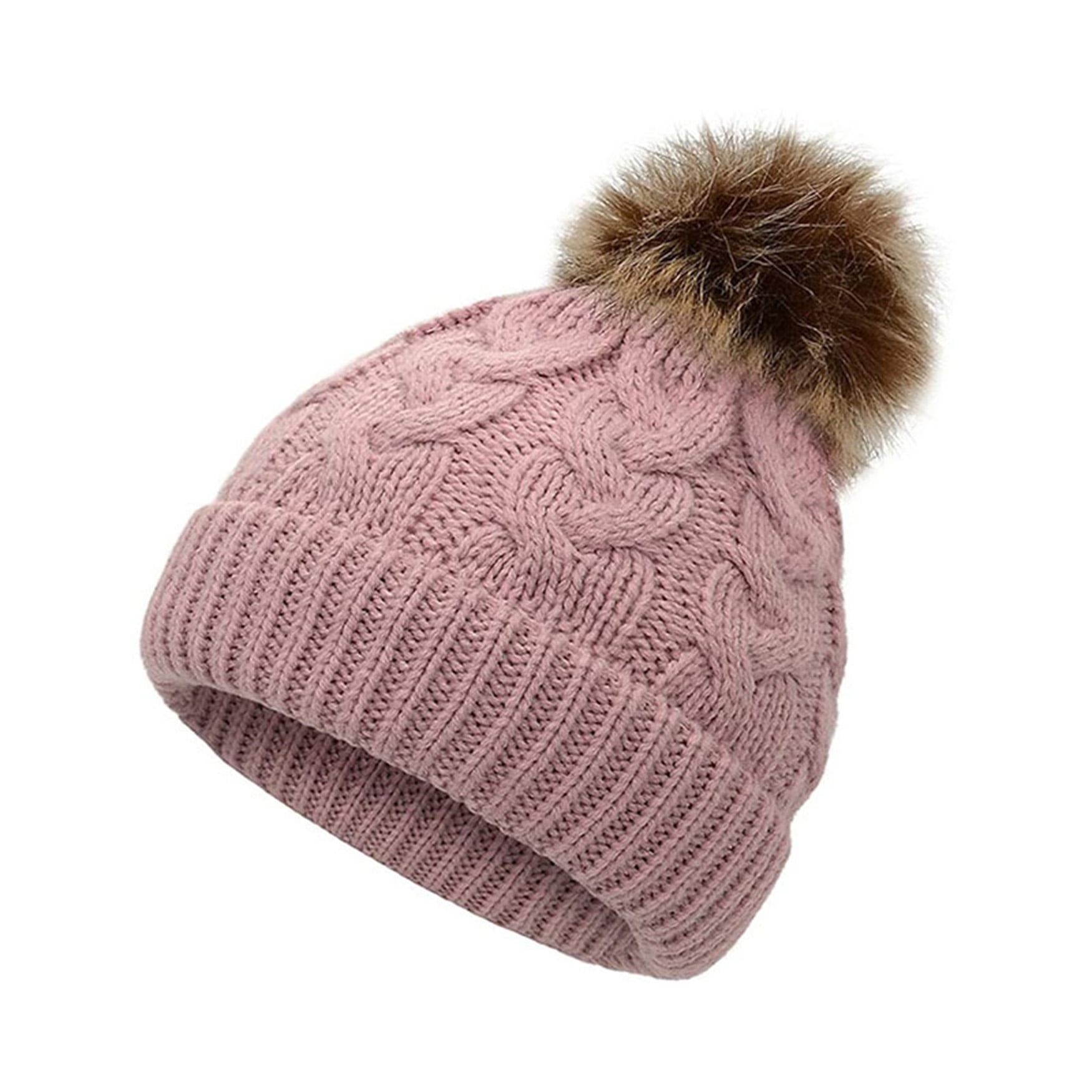 Tisoloow Baby Winter Hat Knit Warm Pom Pom Baby Beanie Hat Infant ...