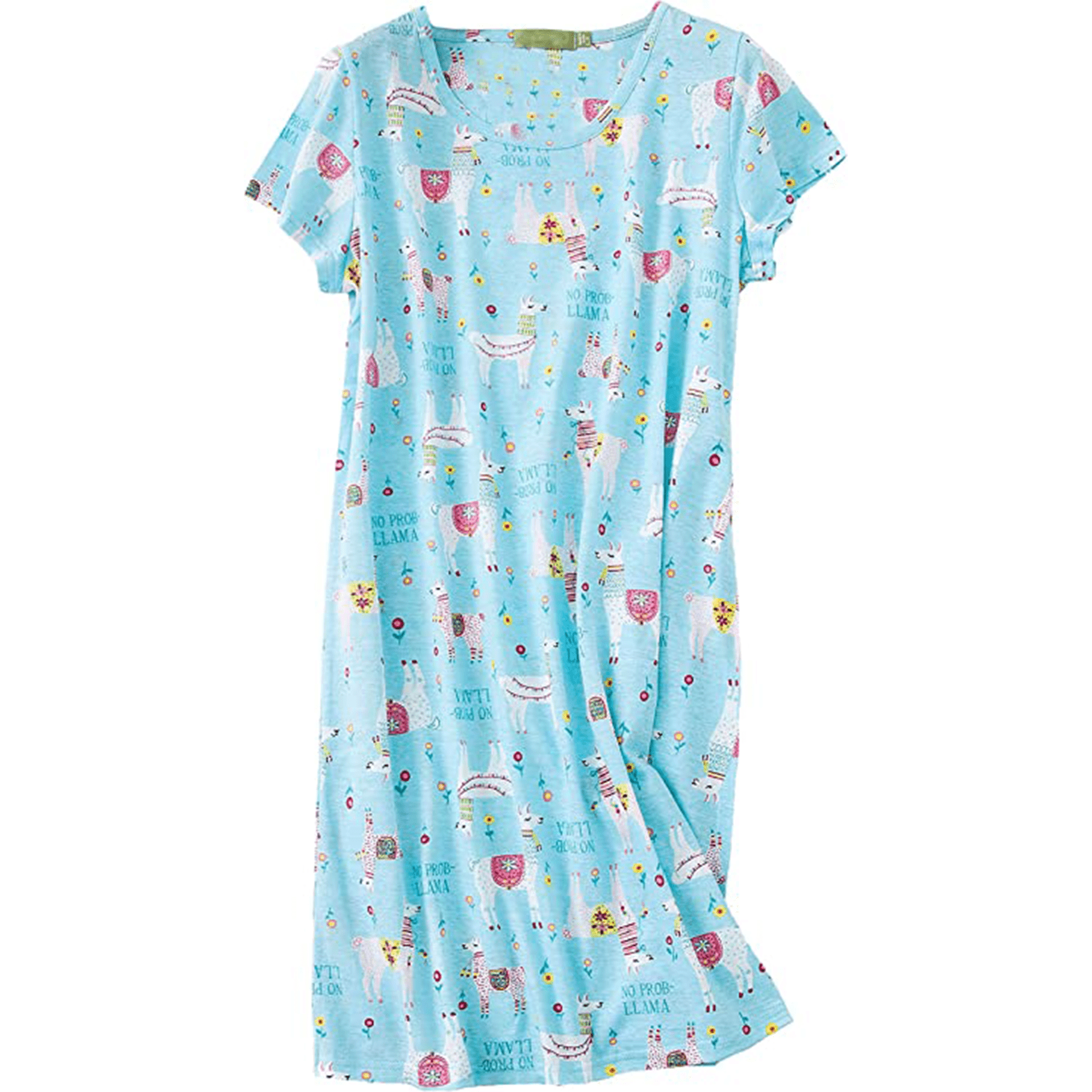 Tisoloow Nightgowns for Women Cotton Night Shirts Short Sleeve Night ...