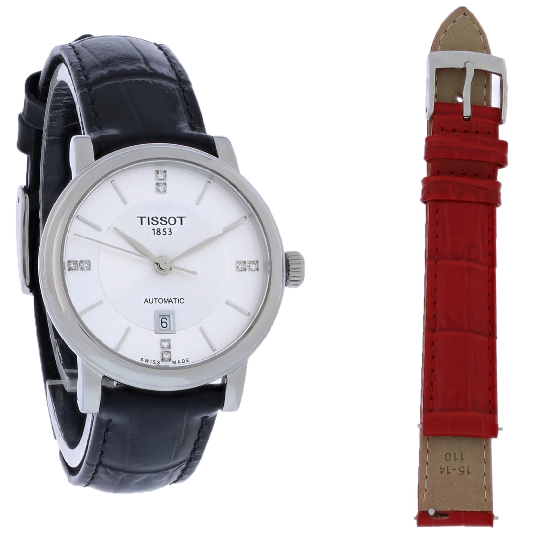 Tissot Carson Silver-tone Dial Ladies Watch T1222071603601 - Walmart.com