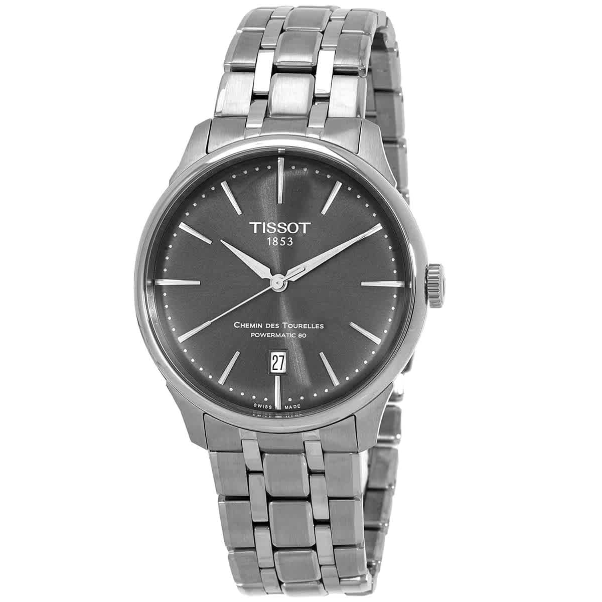 Tissot Chemin Des Tourelles Automatic Grey Dial Men's Watch T139.807.11 ...