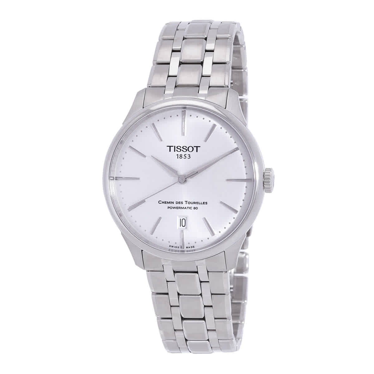 Tissot Chemin Des Tourelles Automatic Silver Dial Men's Watch T139.807 ...