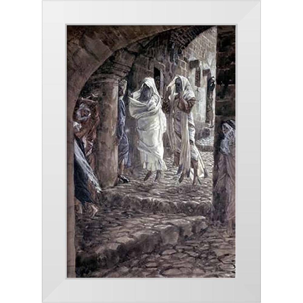 Tissot, James 11x14 White Modern Wood Framed Museum Art Print Titled - Apparition of The Dead In ...