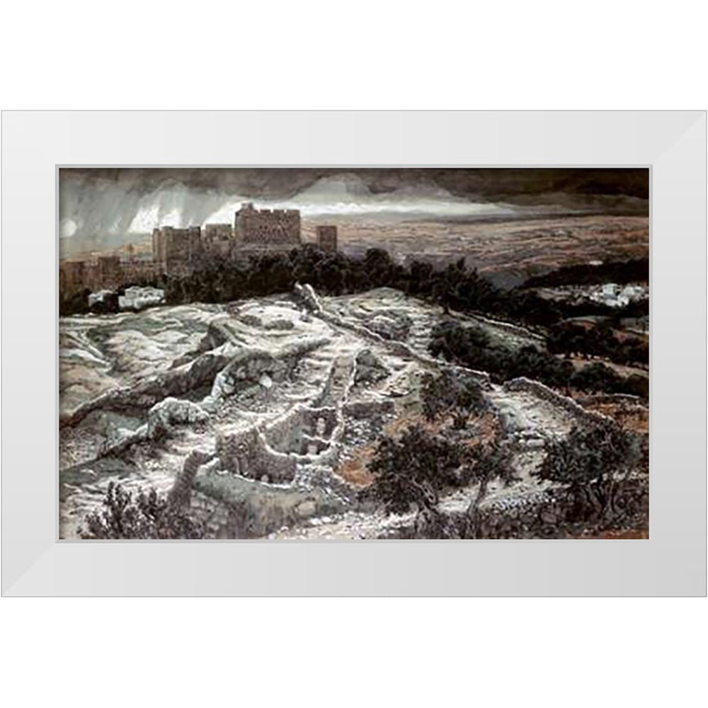 Tissot, James 14x10 White Modern Wood Framed Museum Art Print Titled ...