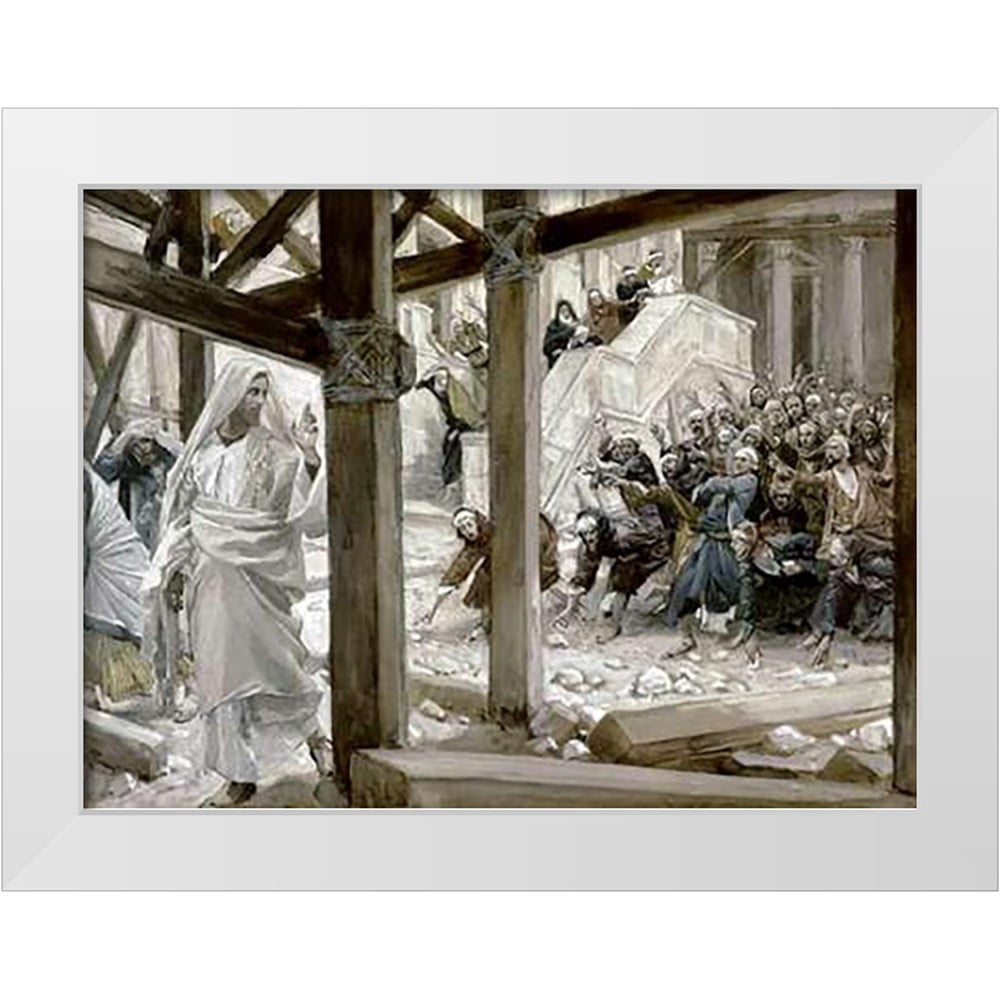 Tissot, James 14x11 White Modern Wood Framed Museum Art Print Titled ...
