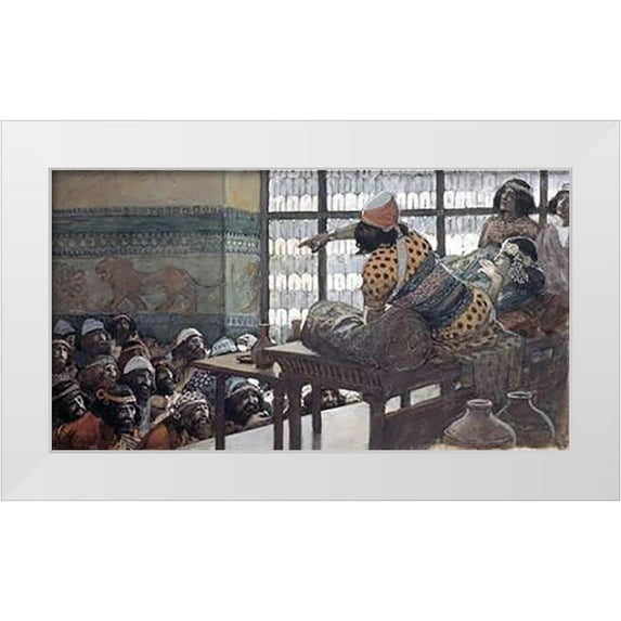 Tissot, James 18x12 White Modern Wood Framed Museum Art Print Titled ...