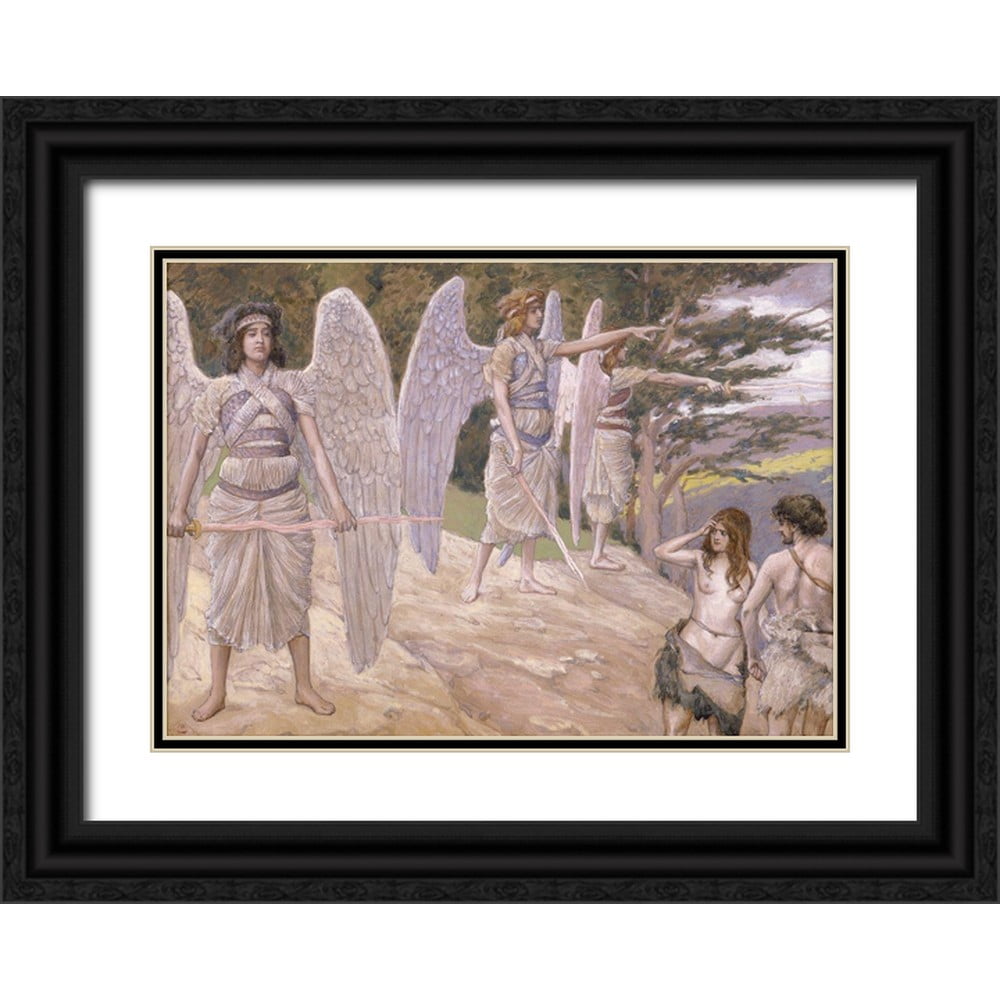 Tissot, James 18x14 Black Ornate Wood Framed with Double Matting Museum Art Print Titled - Adam ...