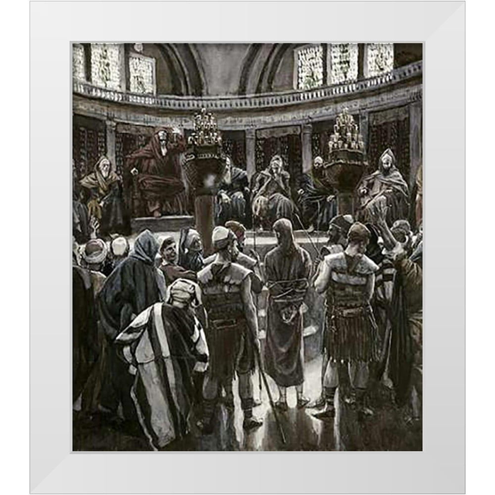 Tissot, James 20x23 White Modern Wood Framed Museum Art Print Titled ...