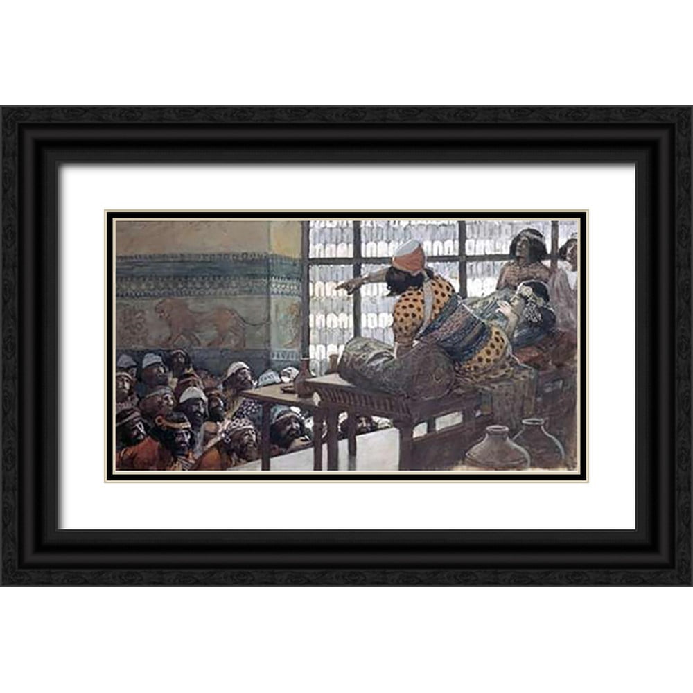 Tissot, James 24x15 Black Ornate Wood Framed with Double Matting Museum ...