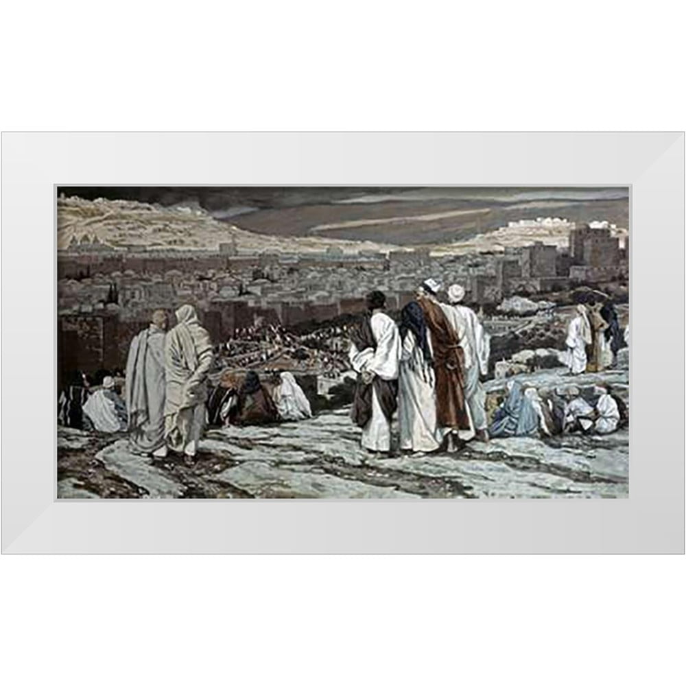 Tissot, James 24x15 White Modern Wood Framed Museum Art Print Titled ...