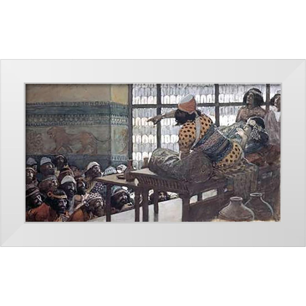 Tissot, James 24x15 White Modern Wood Framed Museum Art Print Titled ...
