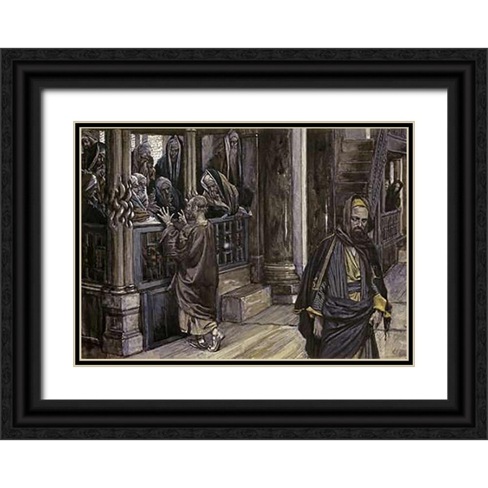 Tissot, James 24x18 Black Ornate Wood Framed with Double Matting Museum ...