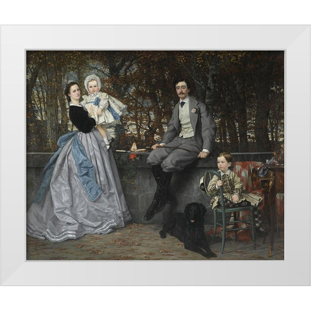 Tissot, James 24x20 White Modern Wood Framed Museum Art Print Titled ...
