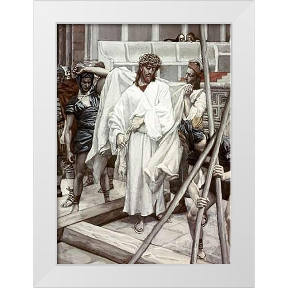 Tissot, James 24x32 White Modern Wood Framed Museum Art Print Titled ...