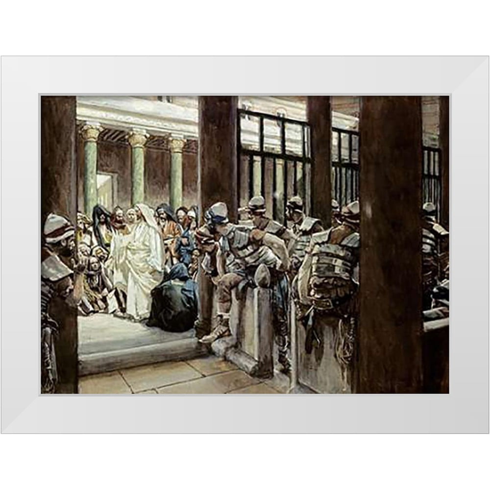 Tissot, James 32x24 White Modern Wood Framed Museum Art Print Titled ...