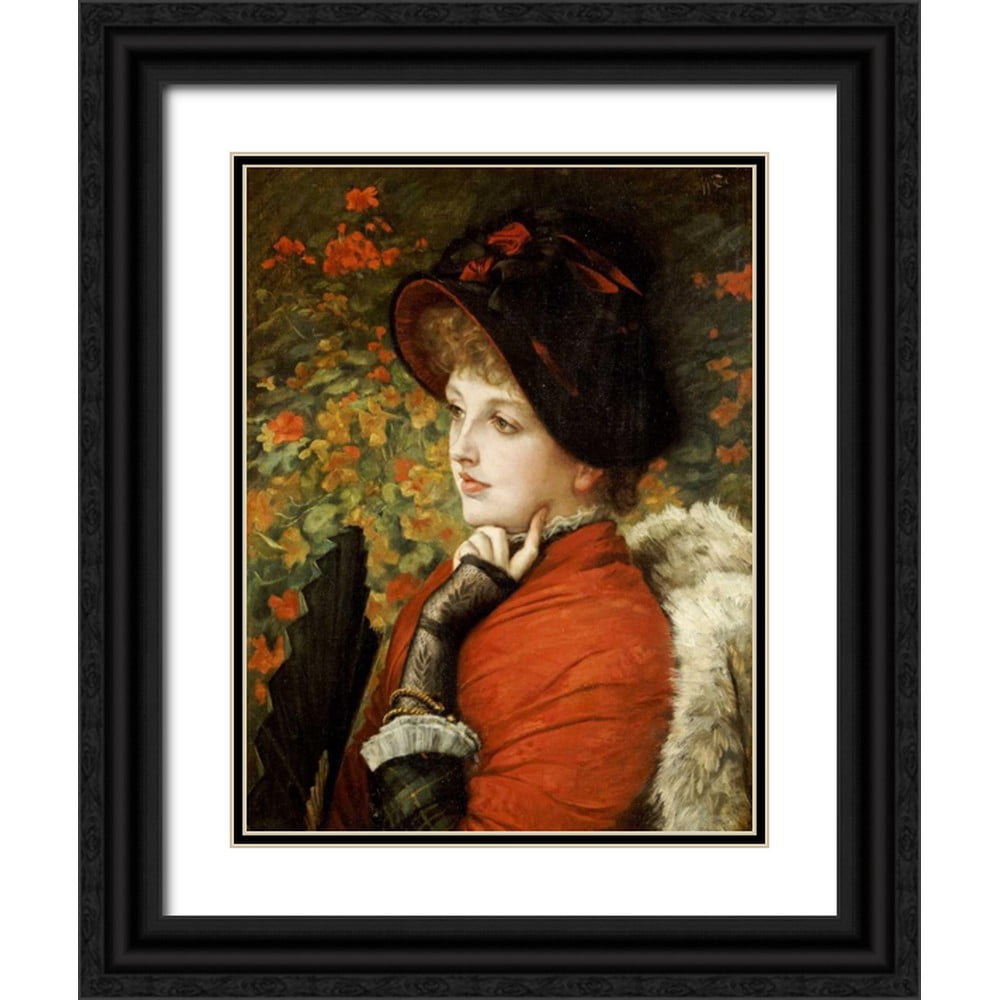 Tissot, James Jacques 12x14 Black Ornate Wood Framed with Double ...