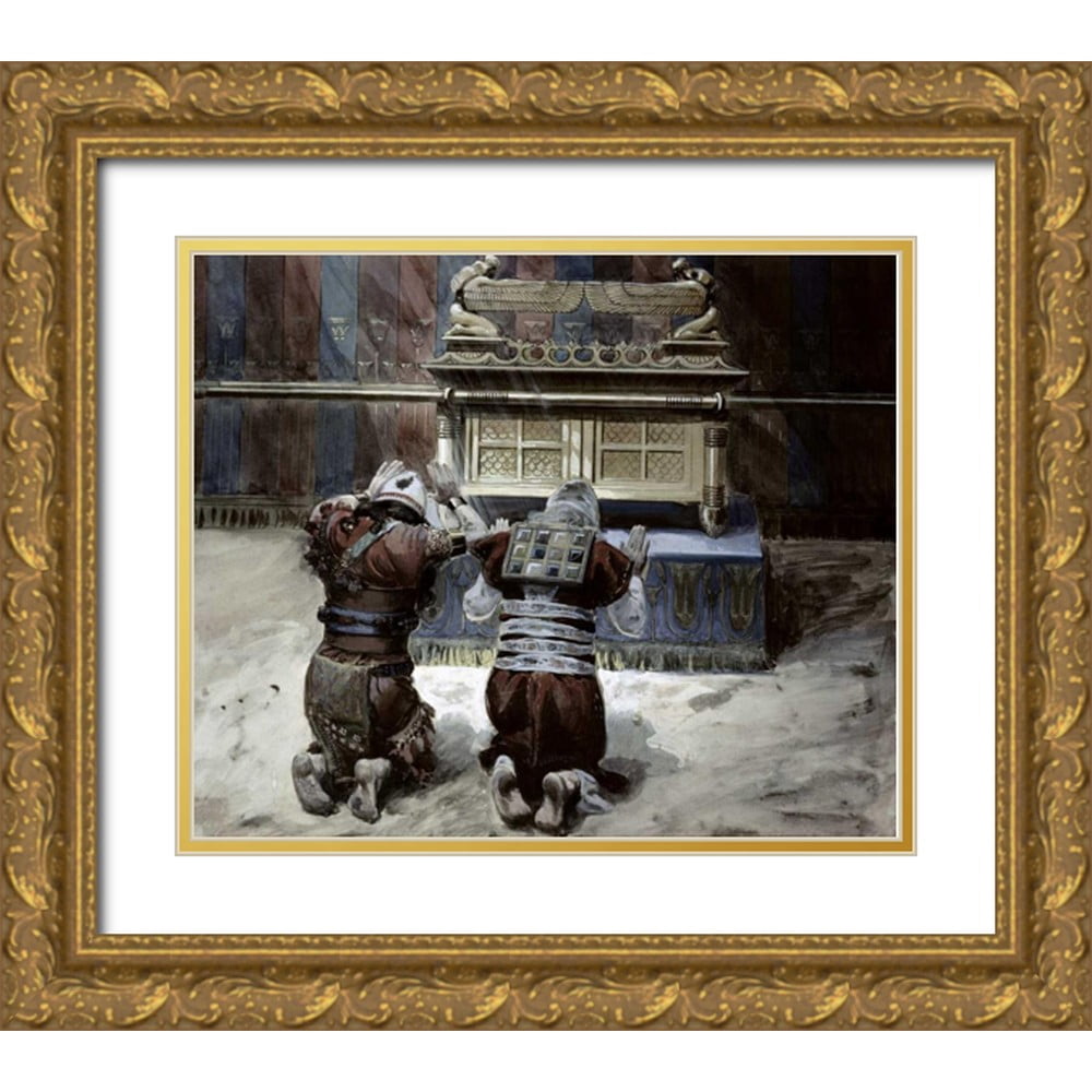 Tissot, James Jacques 14x12 Gold Ornate Wood Framed with Double Matting ...