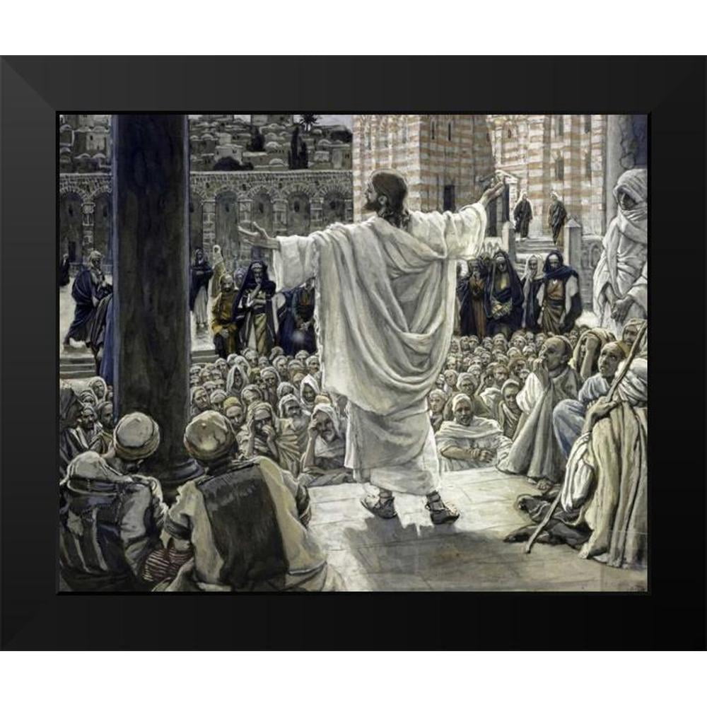 Tissot, James Jacques 24x20 Black Modern Framed Museum Art Print Titled ...