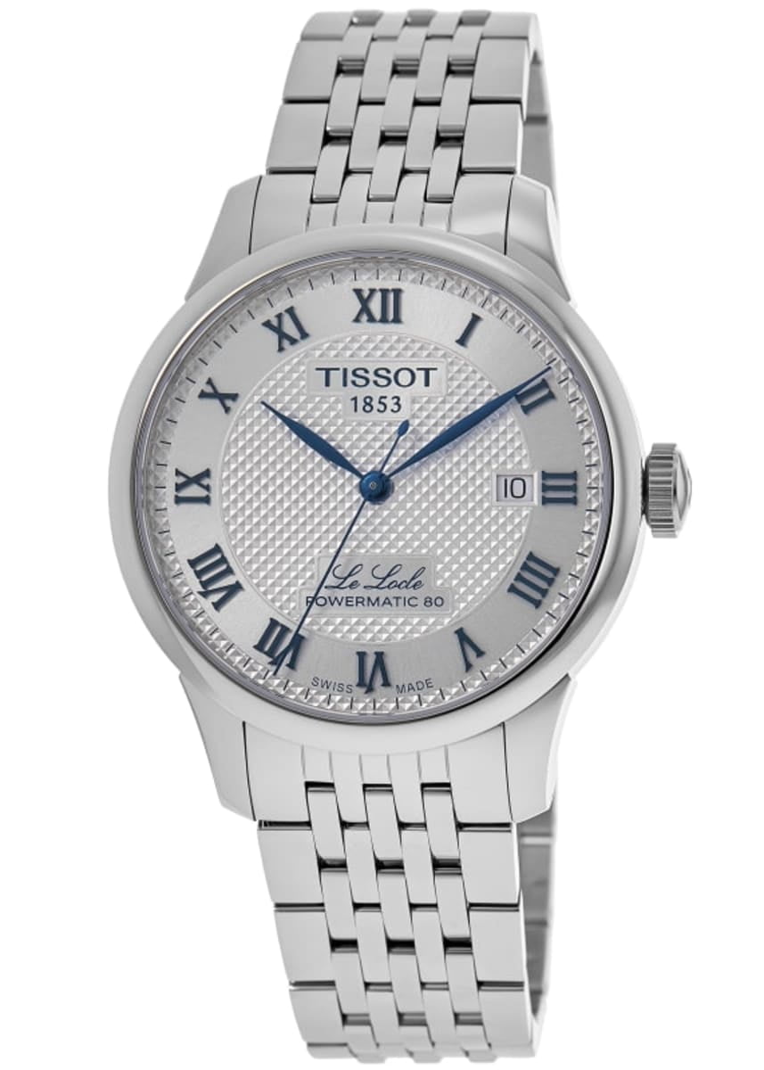 Tissot Le Locle Powermatic 80 20th Anniversary Silver Dial Men's Watch ...