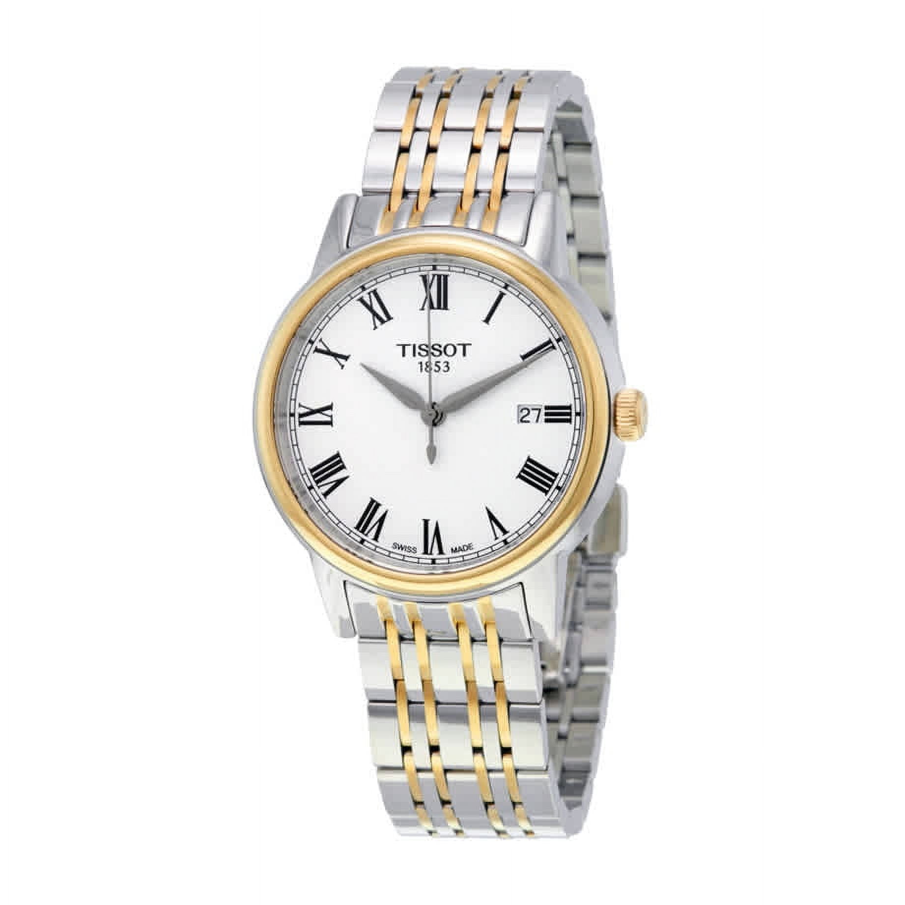 Tissot Men's T0854102201300 Carson Analog Display Swiss Quartz Two Tone ...
