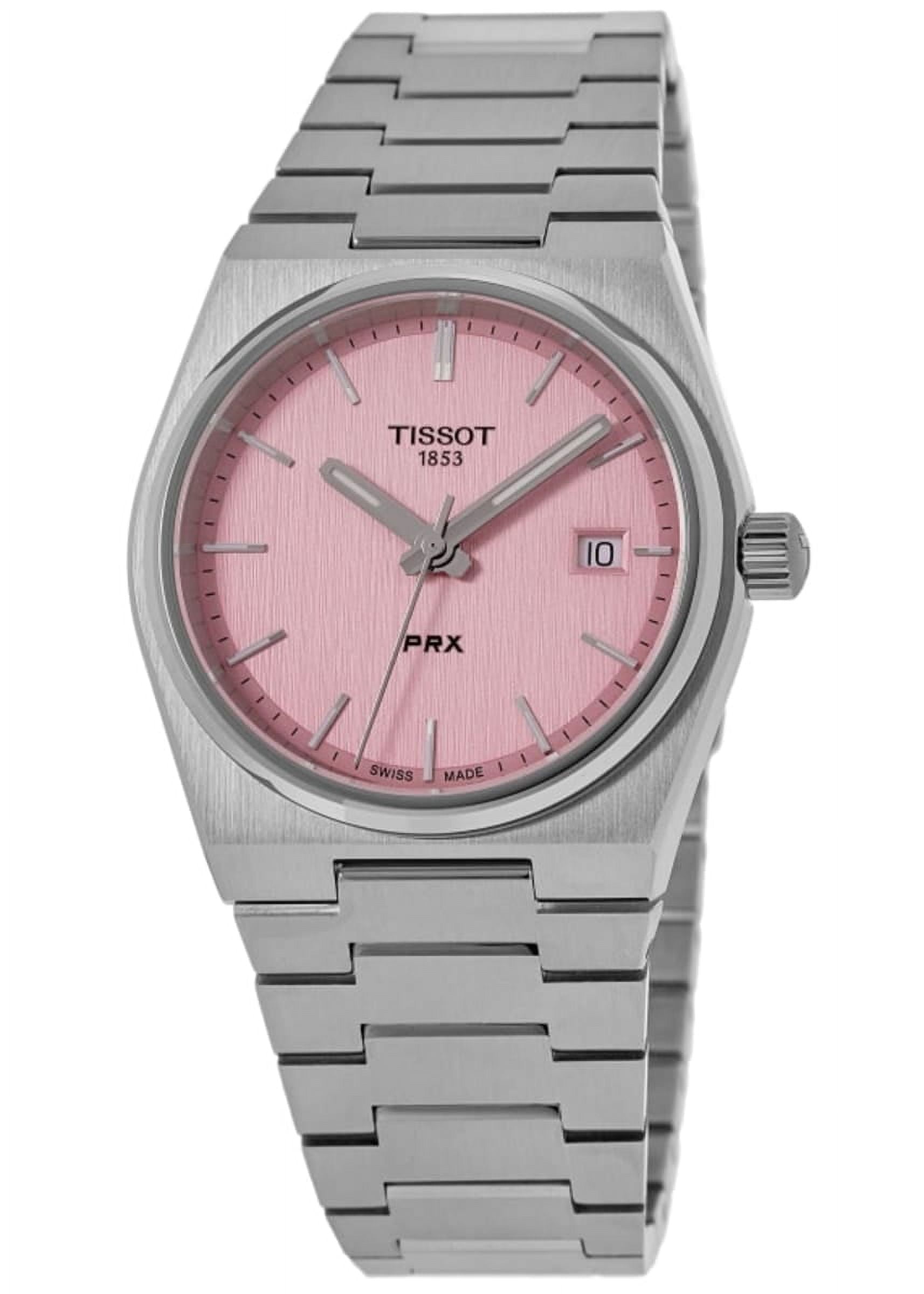 Tissot PRX Stainless Steel Pink Dial Quartz T137.210.11.331.00 100M ...