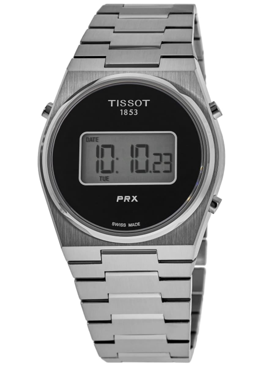 Tissot PRX Digital Quartz Black Dial Men's Watch T1372631105000 ...