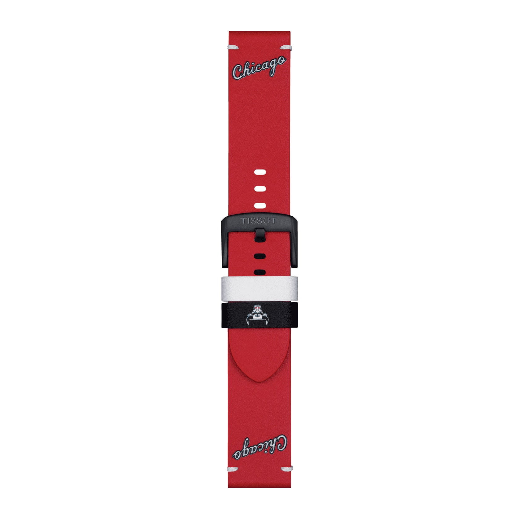 Tissot Red Chicago Bulls 22mm Limited Edition Official Leather Watch ...