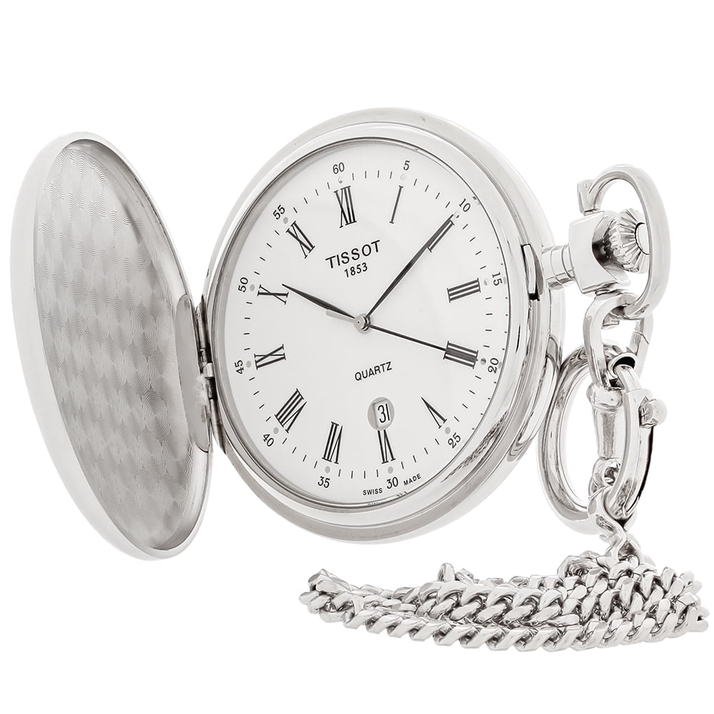 Tissot Savonnettes Men's White Dial Pocket Watch - Walmart.com