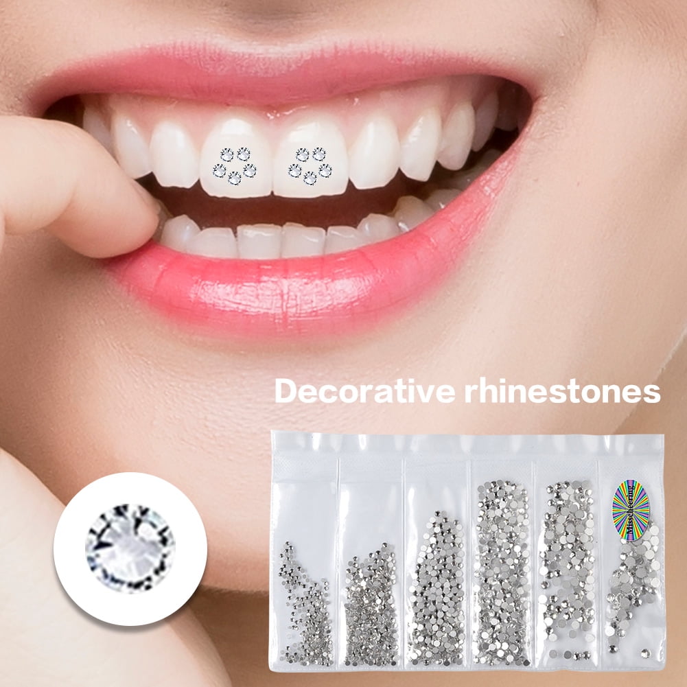 Tissouoy Tooth Decoration Dental Rhinestones Jewelry Teeth Nails ...