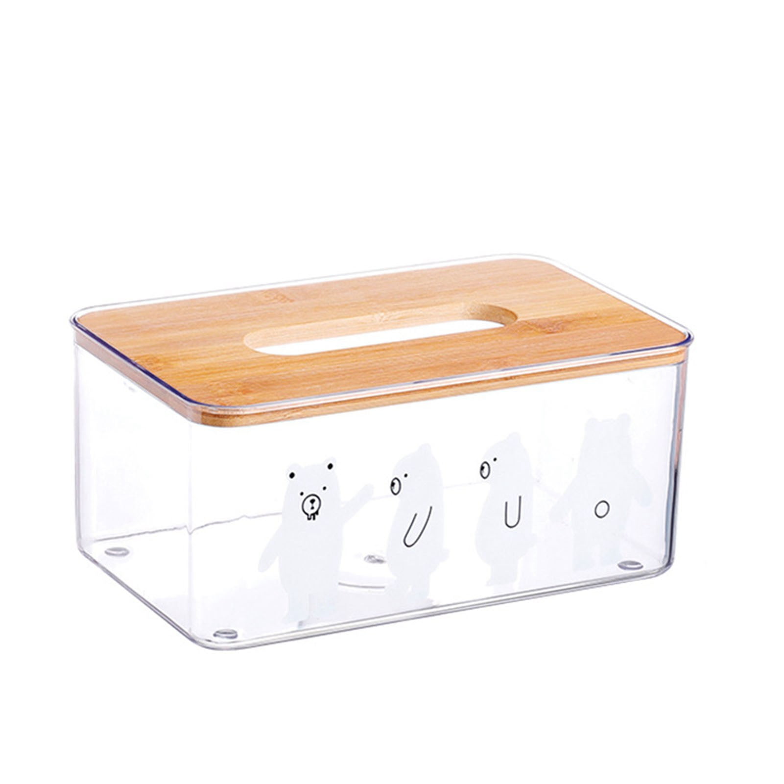 Tissue Box Clear Facial Tissue Dispenser Box Cover Holder Rectangle ...