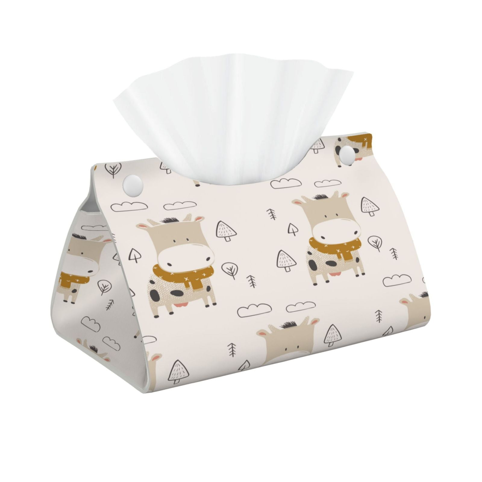 Tissue Box Cove Pvc Leather Rectangular Tissue Box Case Organizer ...