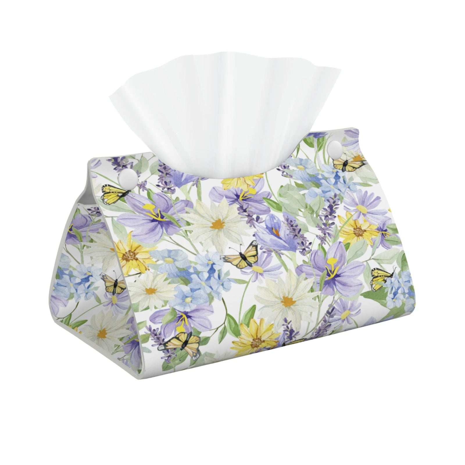 Tissue Box Cove Pvc Leather Rectangular Tissue Box Case Organizer ...