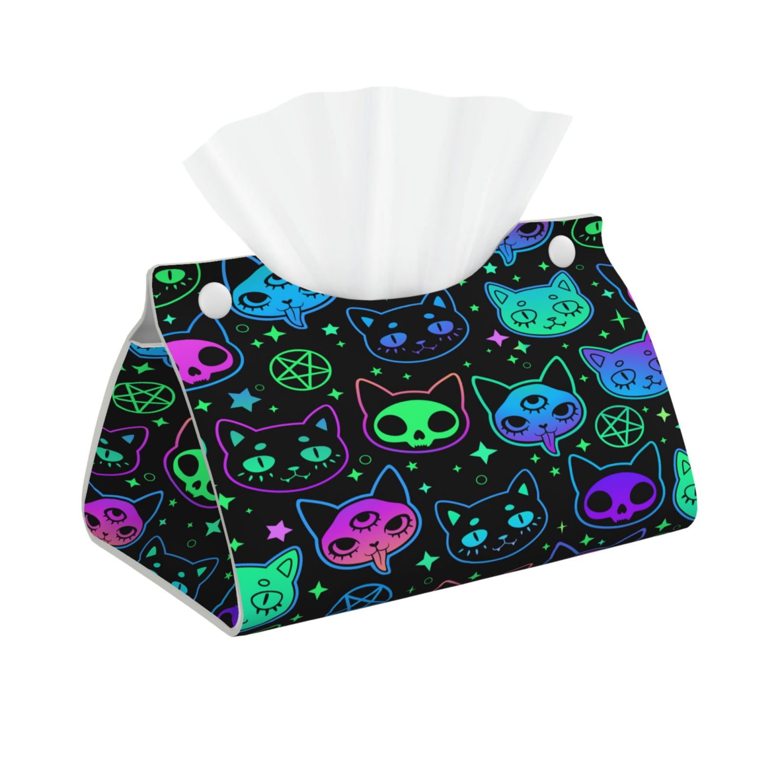 Tissue Box Cove Pvc Leather Rectangular Tissue Box Case Organizer ...