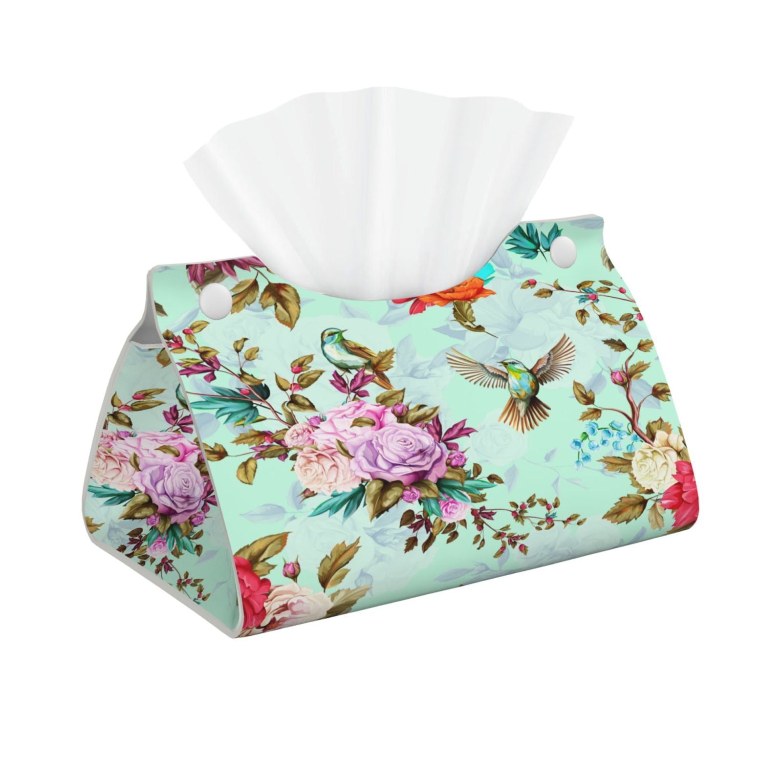 Tissue Box Cove Pvc Leather Rectangular Tissue Box Case Organizer ...