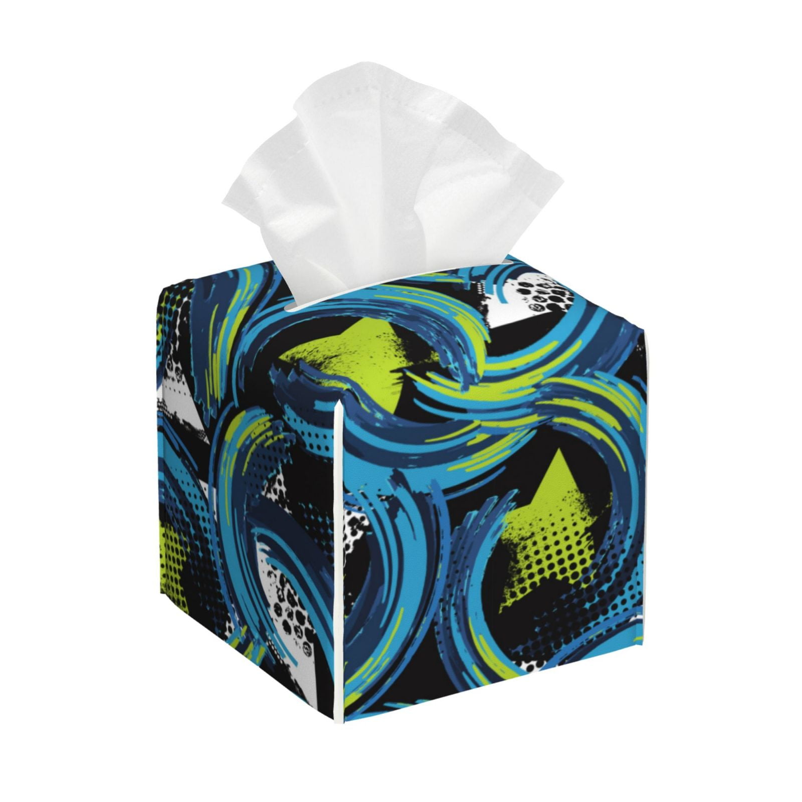 Tissue Box Cover Abstract Line Art Stars Tissues Boxes Holder Organizer ...