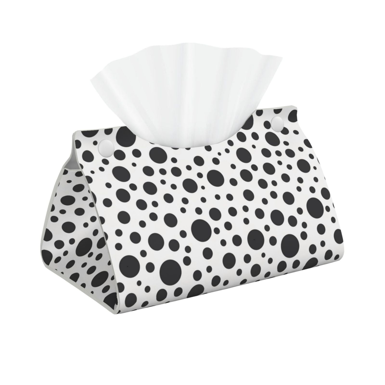 Tissue Box Cover Abstract black Polka dots Tissues Boxes Holder ...