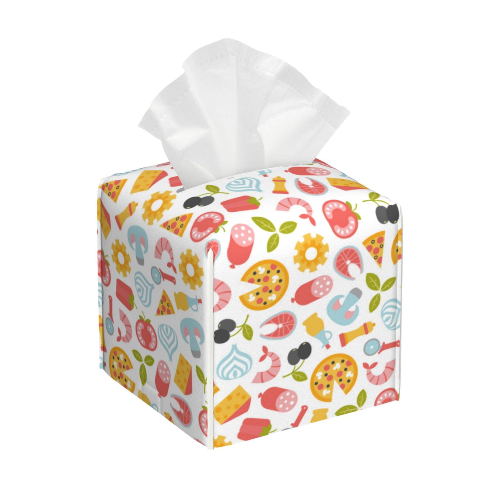 Tissue Box Cover Afternoon tea Tissues Boxes Holder Organizer, Leather ...