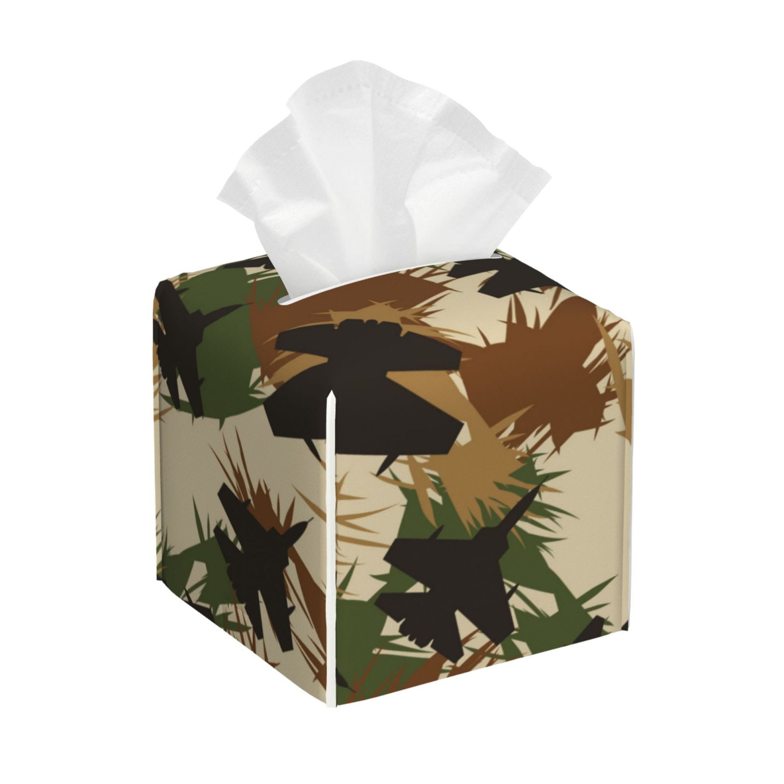 Tissue Box Cover Aircraft Camouflage Tissues Boxes Holder Organizer ...