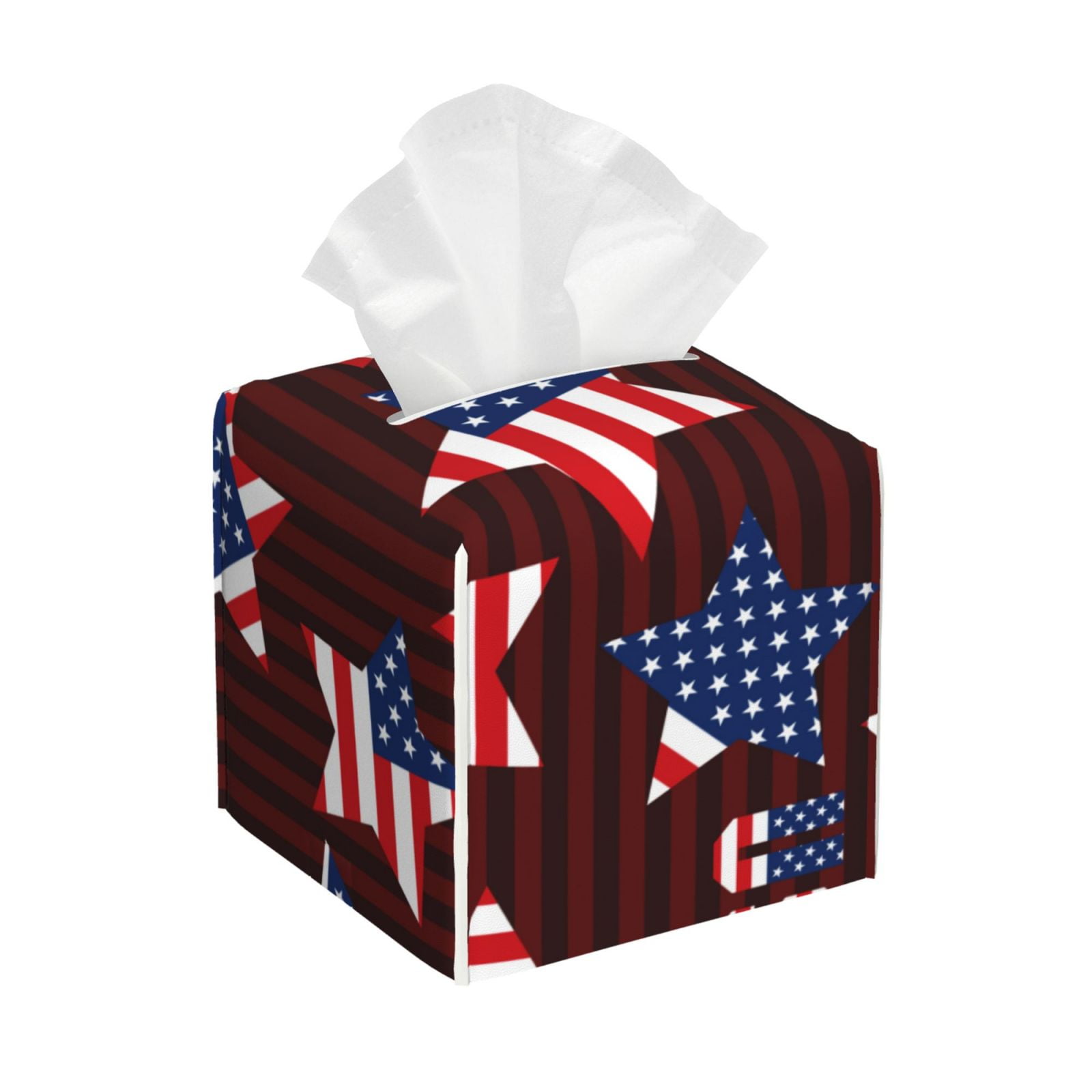 Tissue Box Cover American Stars Tissues Boxes Holder Organizer, Leather ...