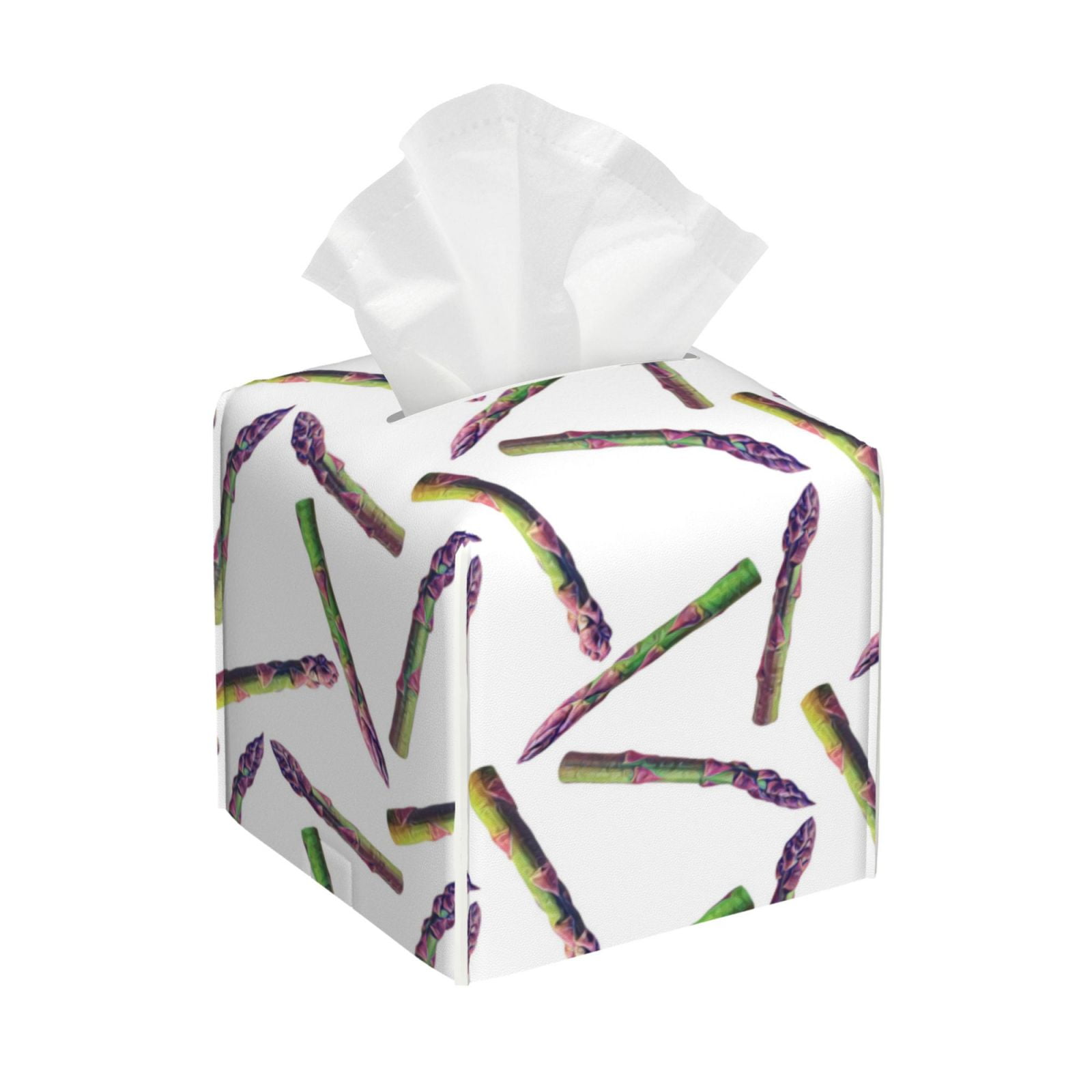 Tissue Box Cover Asparagus Print colorful Tissues Boxes Holder ...