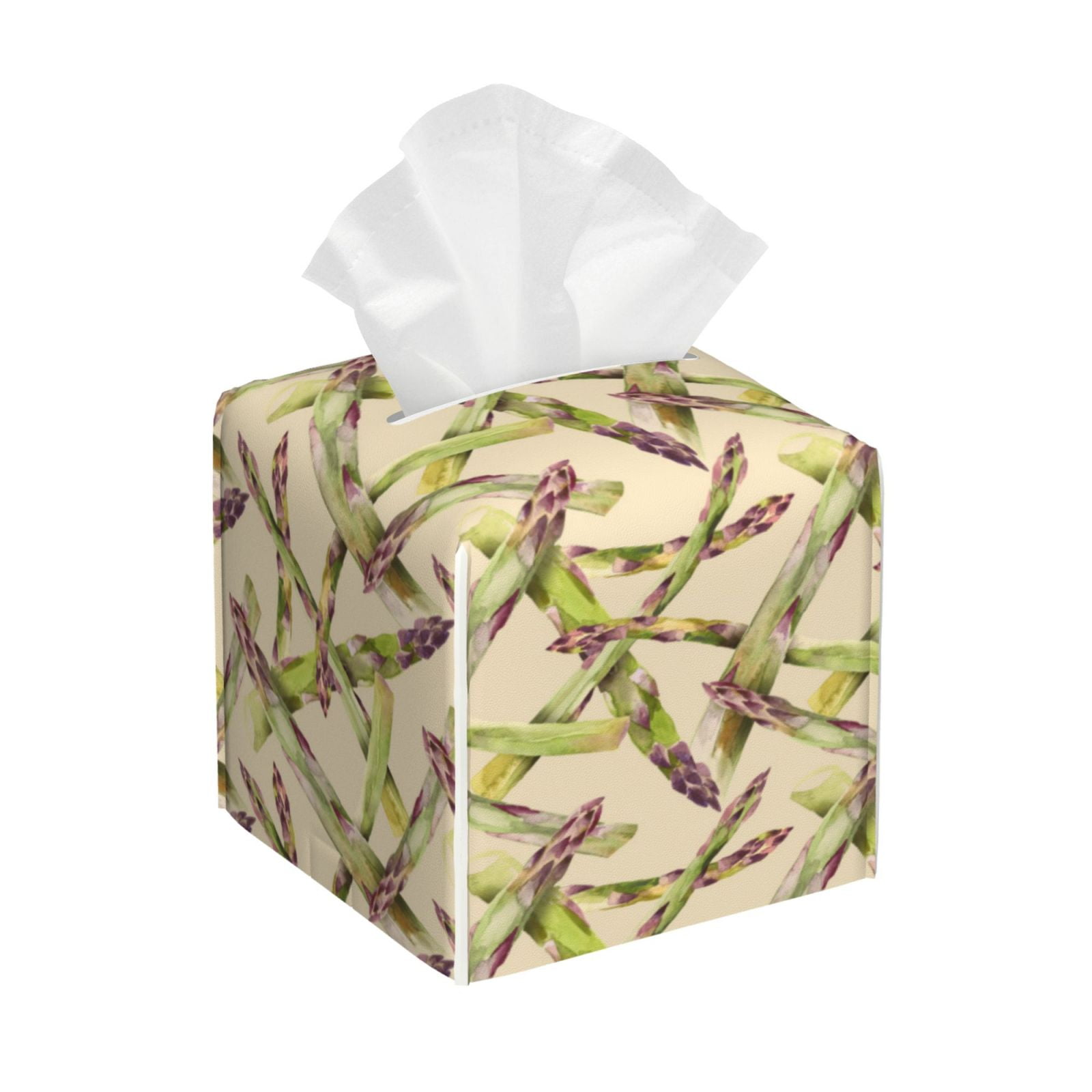 Tissue Box Cover Asparagus Print funny Tissues Boxes Holder Organizer ...