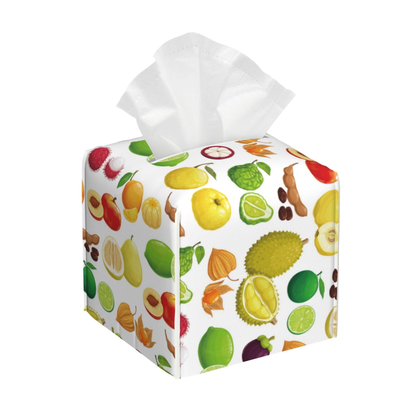 Tissue Box Cover Assorted fruits Tissues Boxes Holder Organizer ...