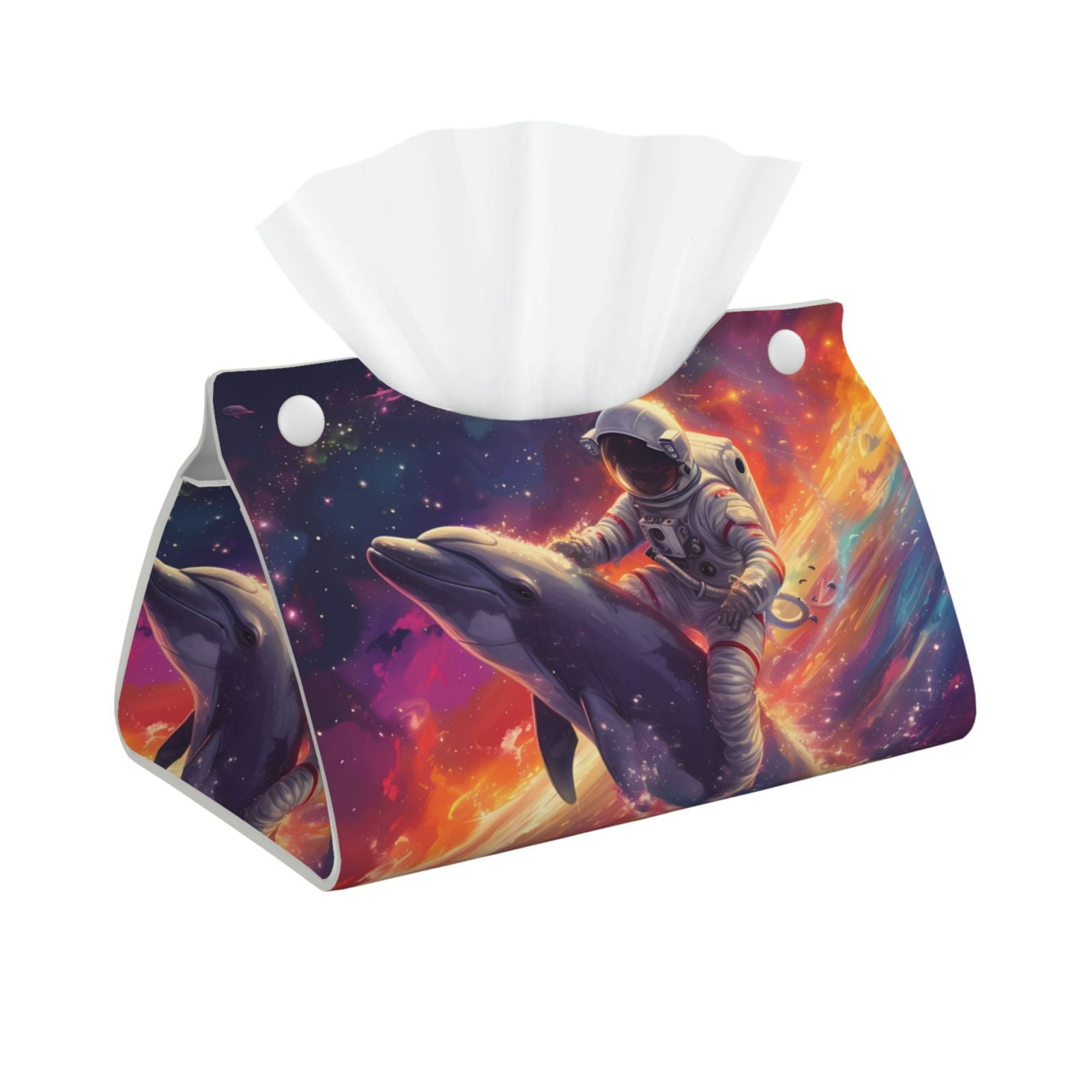 Tissue Box Cover Astronaut Dolphin Tissues Boxes Holder Organizer for ...