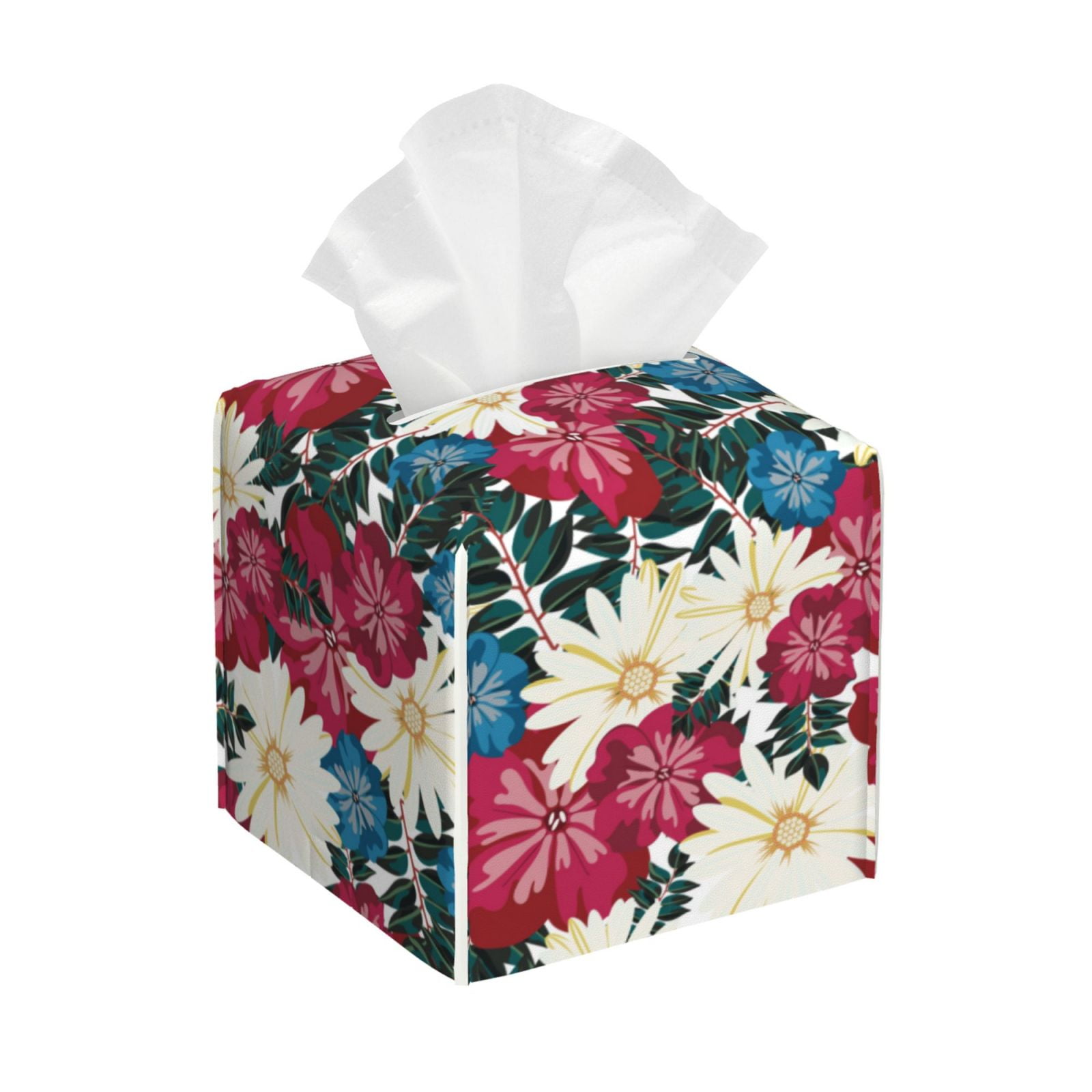 Tissue Box Cover Beautiful flower Tissues Boxes Holder Organizer ...