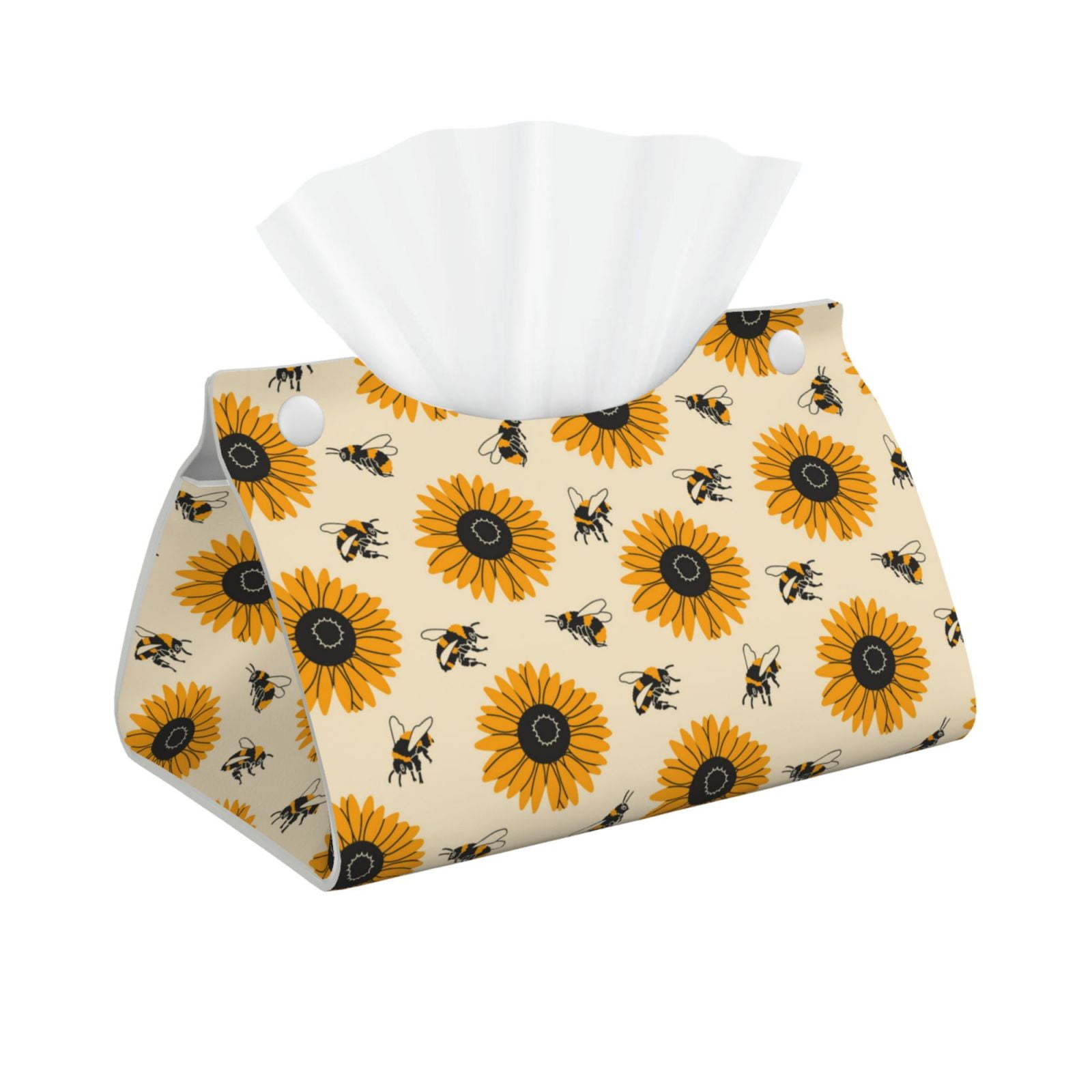 Tissue Box Cover Bees yellow sunflowers cute Tissues Boxes Holder ...