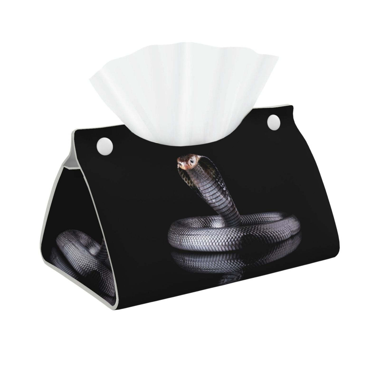 Tissue Box Cover Black Cobra Snake Tissues Boxes Holder Organizer for ...